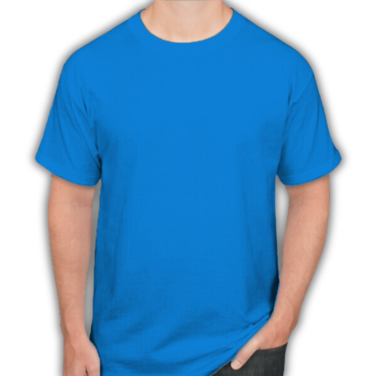 transfer it round neck cvc t shirt